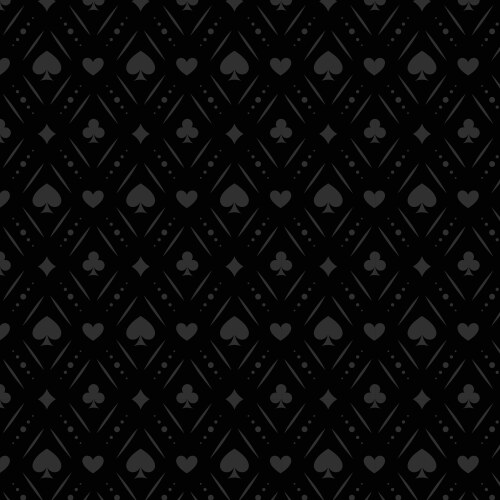 Luxury casino gambling poker background pattern Vector Image