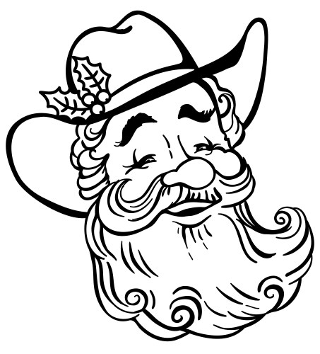 Portrait santa claus Royalty Free Vector Image