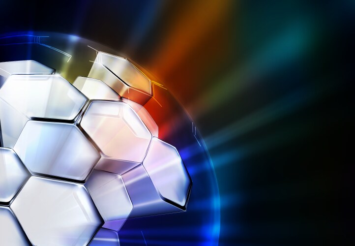 Science background with polygonal elements Vector Image