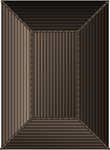 Tope view of barn roof Royalty Free Vector Image