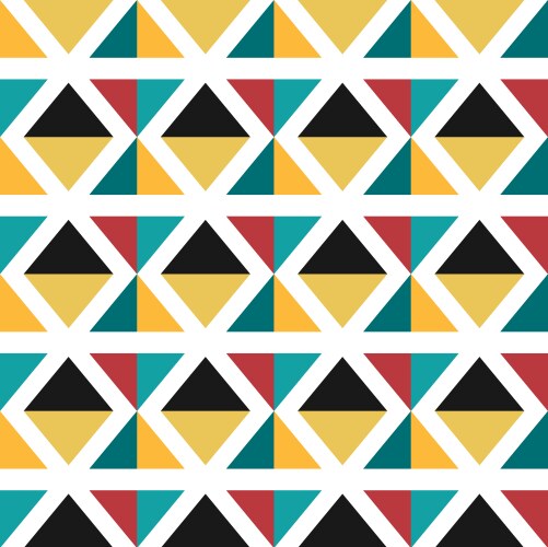 Retro triangle seamless pattern Royalty Free Vector Image