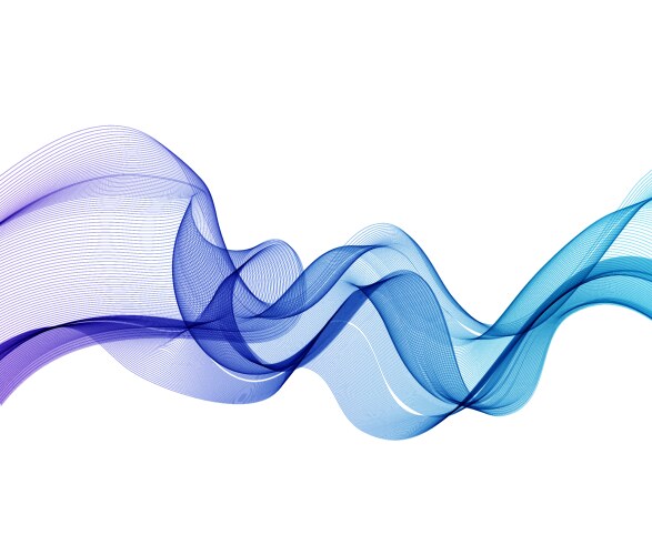 Abstract background blue wavy Royalty Free Vector Image