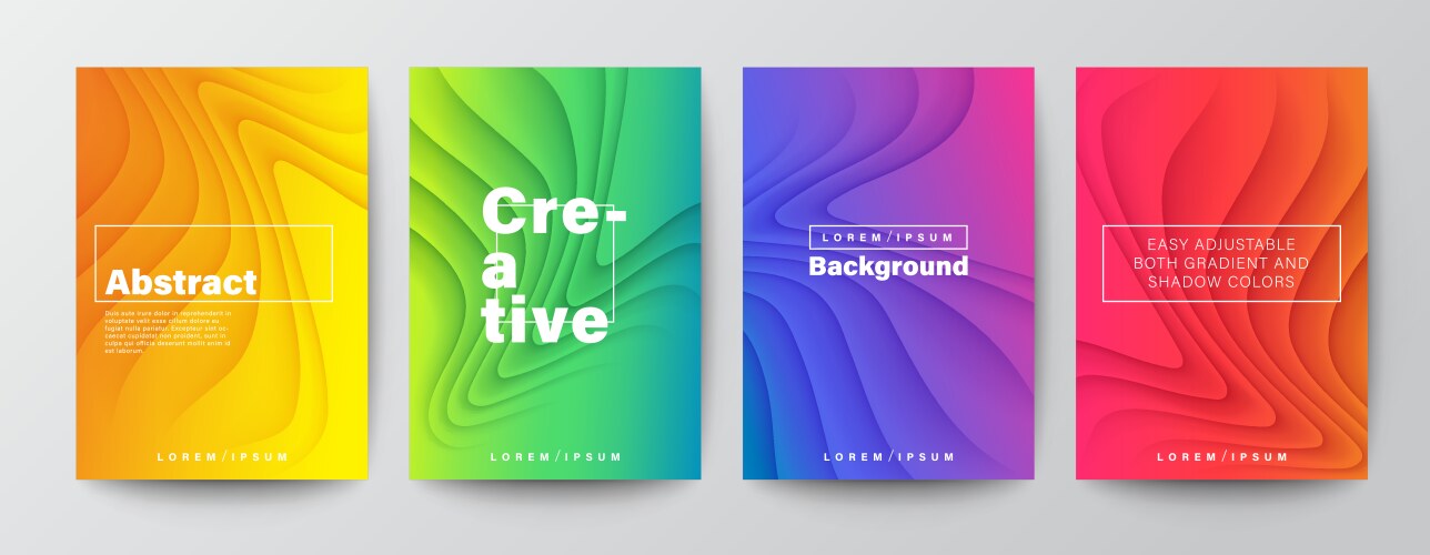 Abstract triangle brochure flyer design template Vector Image