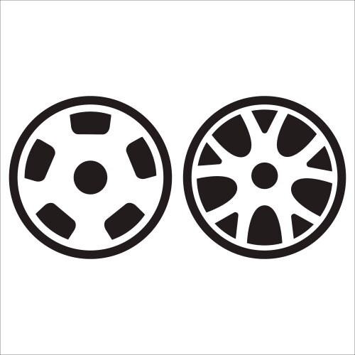 Alloy Wheel Silhouette Vector Images (over 1,000)