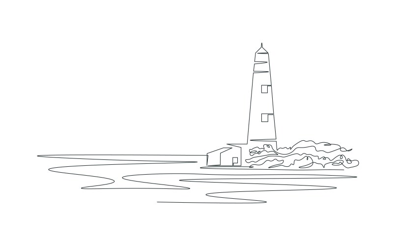 Lighthouse Line Drawing Vector Images (over 760)