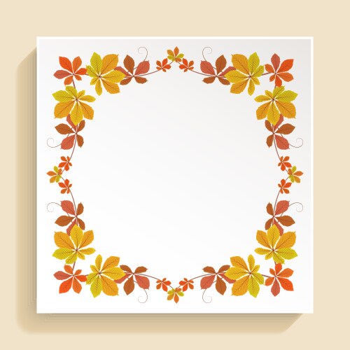 Decorative border and frame template in square Vector Image