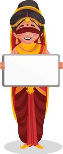 Gandhari cartoon character Royalty Free Vector Image