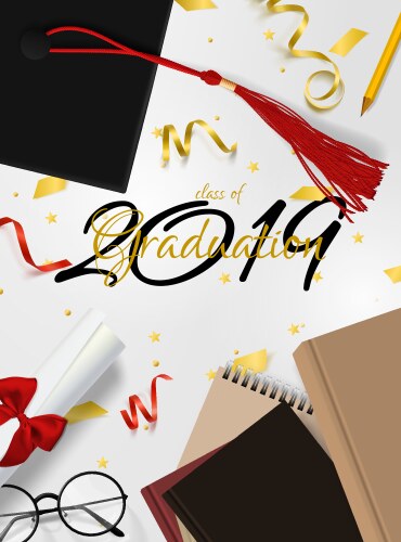 Graduation background Royalty Free Vector Image