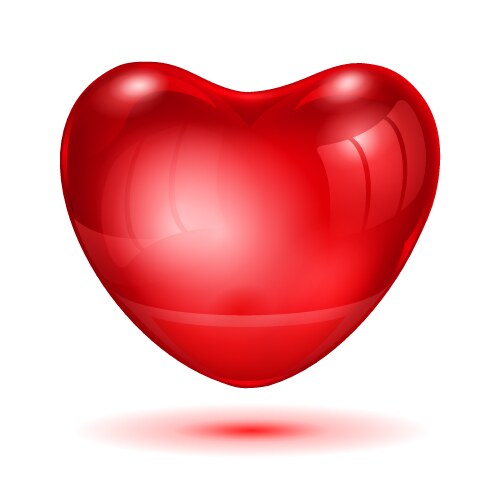 Violet color big heart Royalty Free Vector Image