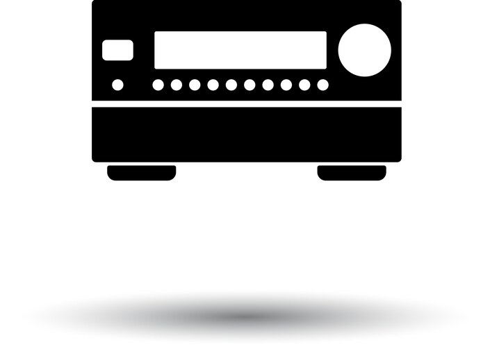 Home av receiver game pixel art Royalty Free Vector Image