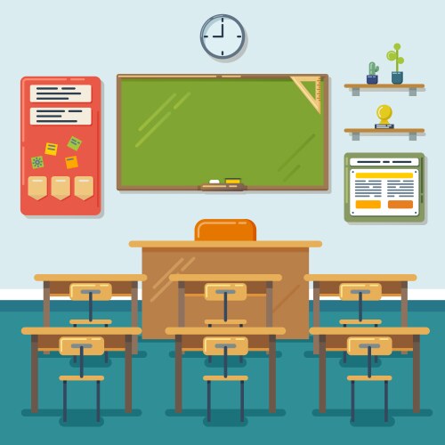 Classroom Royalty Free Vector Image - VectorStock