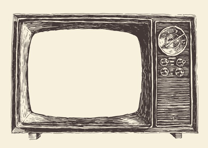 Television cartoon Royalty Free Vector Image - VectorStock