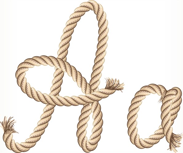 Alphabet Rope Letter Vector Images (over 930)