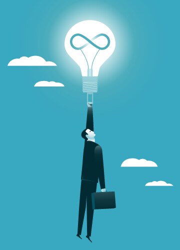 Creating ideas business creative idea concept Vector Image