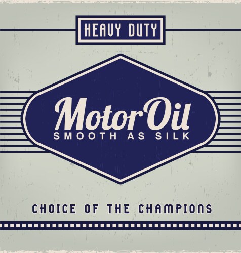 Motor oil label Royalty Free Vector Image - VectorStock