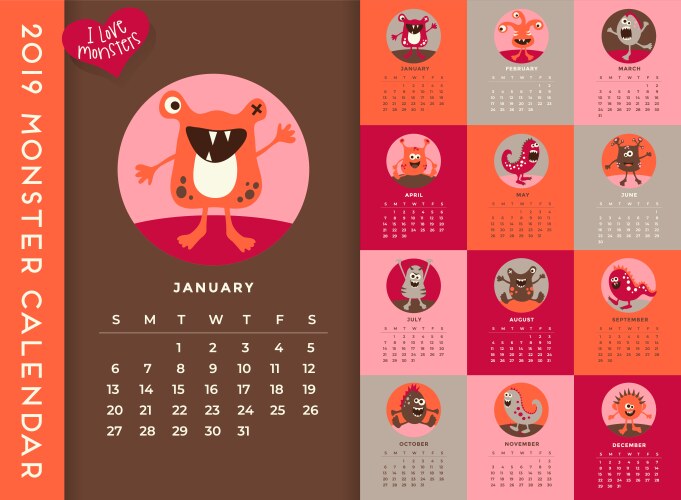 Calendar 2025 2026 week start sunday Royalty Free Vector