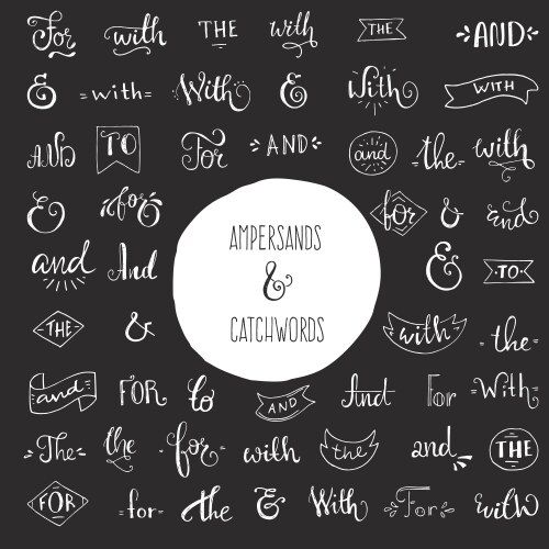 Catchwords Royalty Free Vector Image - VectorStock