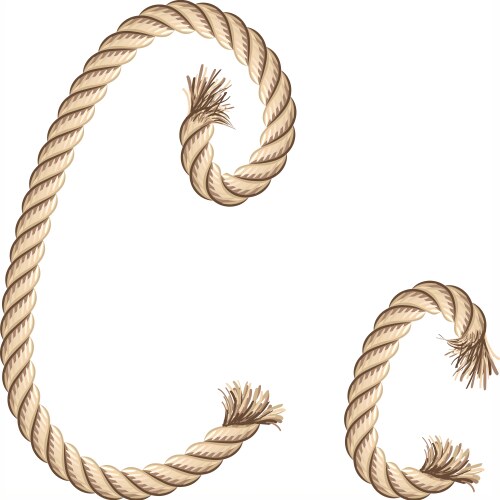 Alphabet Rope Letter Vector Images (over 940)