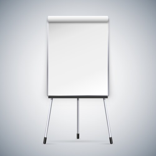 Flipchart blank template Royalty Free Vector Image
