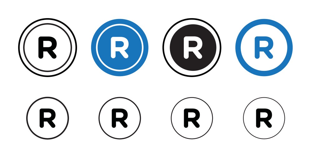 Logo registered trademark Vector Images & Graphics for Commercial Use ...