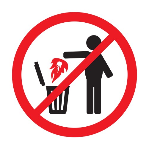 No monowheel skateboards allowed sign Royalty Free Vector