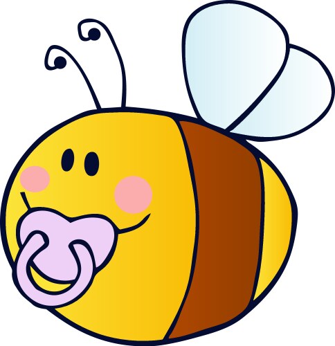 Bee cartoon Royalty Free Vector Image - VectorStock