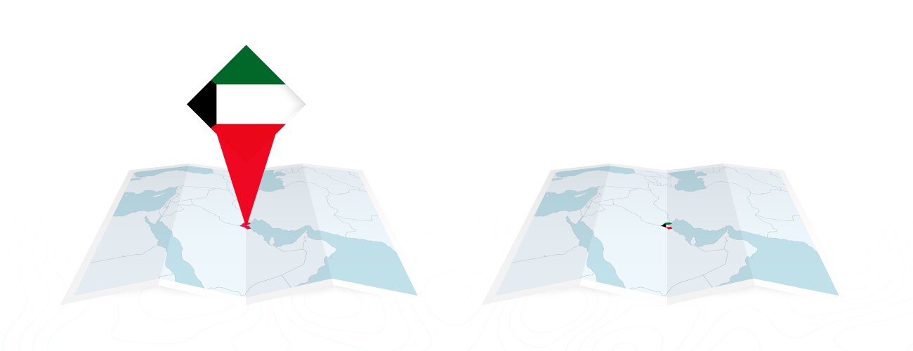 Two versions of an jordan folded map one Vector Image