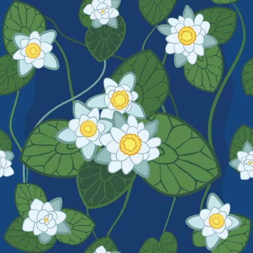 Seamless flower pattern Royalty Free Vector Image