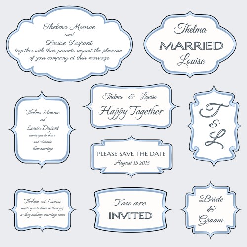 Wedding Invitation Frames Vector Images (over 230,000)