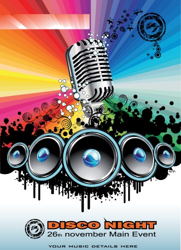 Music event background Royalty Free Vector Image