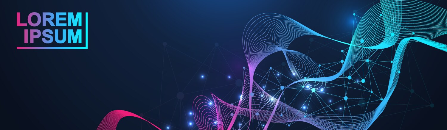 Global network connection website header or banner