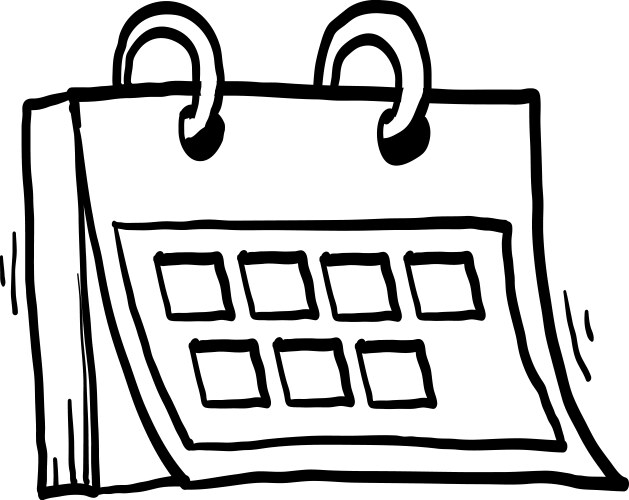 Paper calendar with arrow Royalty Free Vector Image