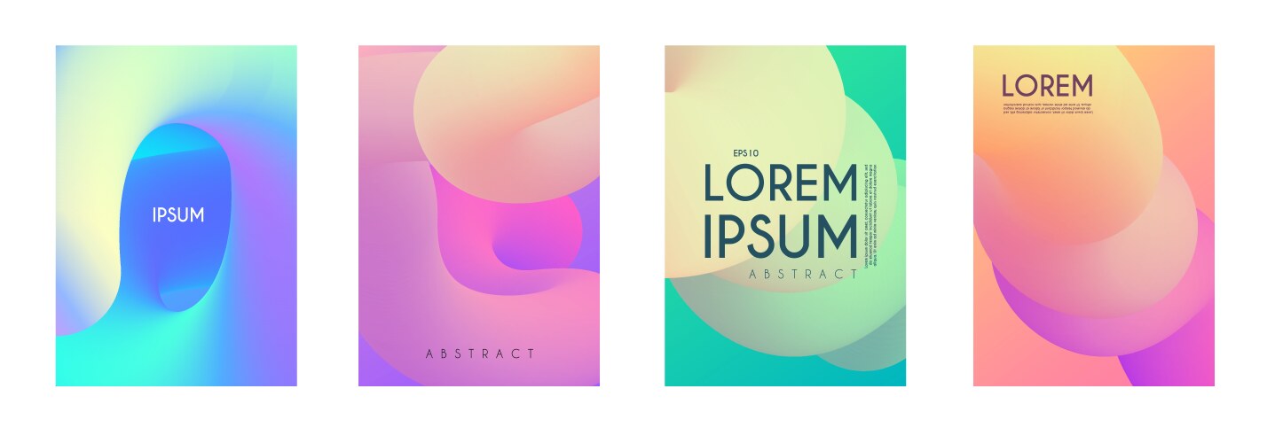 Teal liquid color background design for landing Vector Image