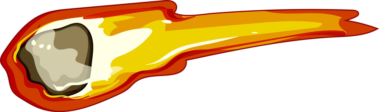 Galaxy meteor cartoon Royalty Free Vector Image