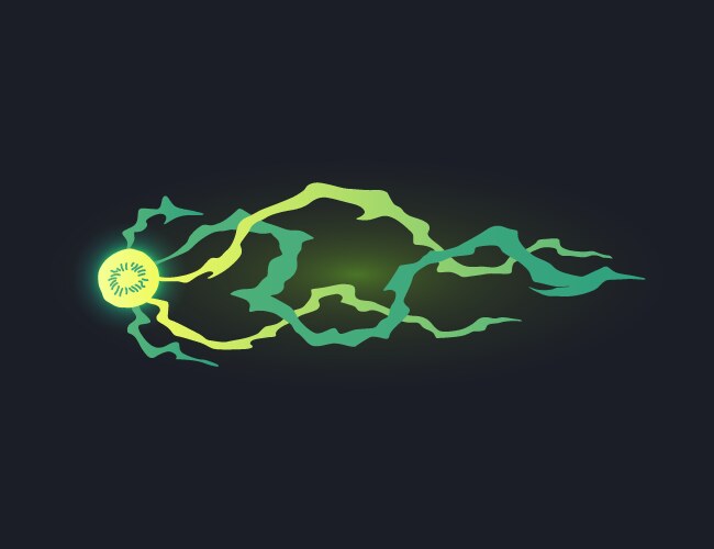 Cartoon laser gun beam alien combat weapon rays Vector Image