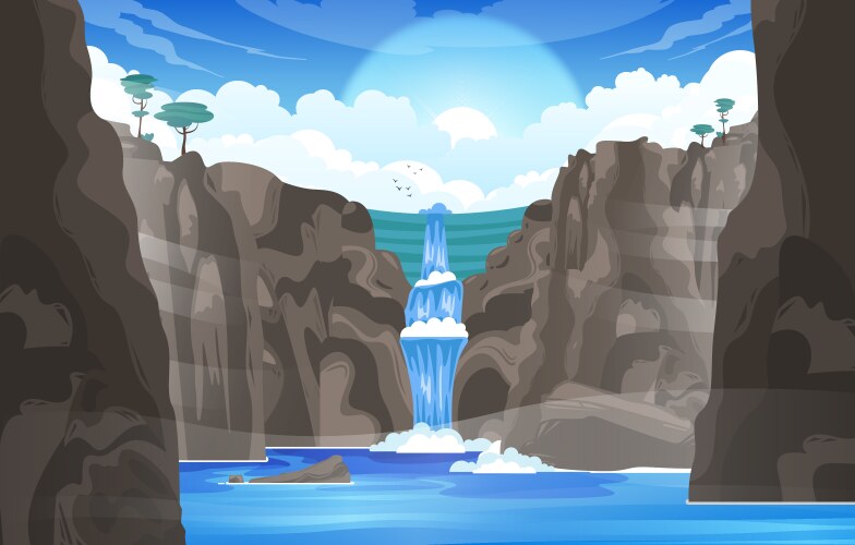 Waterfall Cartoon Vector Images (over 3,600)