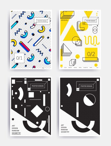 Bright design poster Royalty Free Vector Image