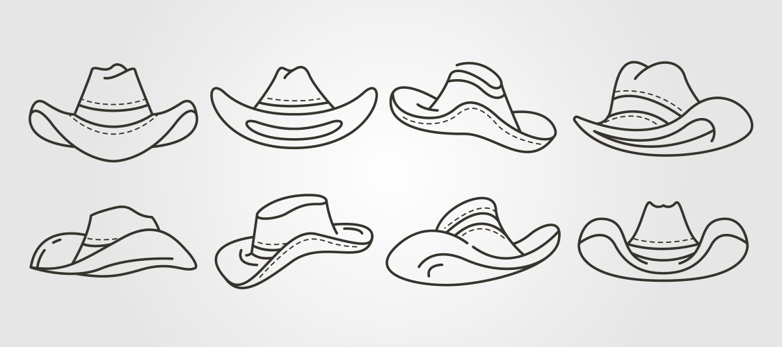 Cowboy Hat Outline Vector Images (over 6,500)