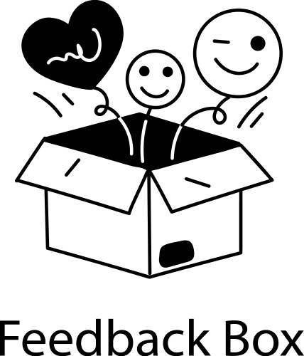 Give feedback Royalty Free Vector Image - VectorStock