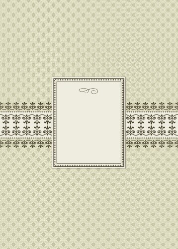 Ornate frame and pattern Royalty Free Vector Image