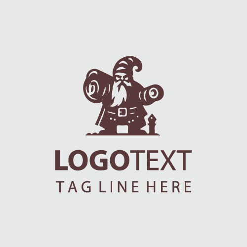 Dwarf logo Royalty Free Vector Image - VectorStock