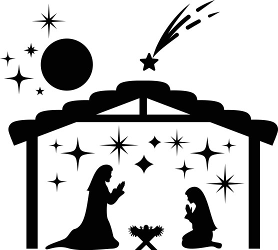Nativity Icons - Christmas Scene – Royalty-Free Vector | VectorStock