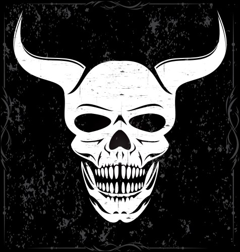 Burning skulls Royalty Free Vector Image - VectorStock