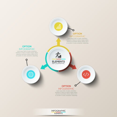 Infographic report template layout Royalty Free Vector Image