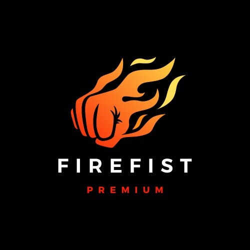 Phoenix fire logo design Royalty Free Vector Image
