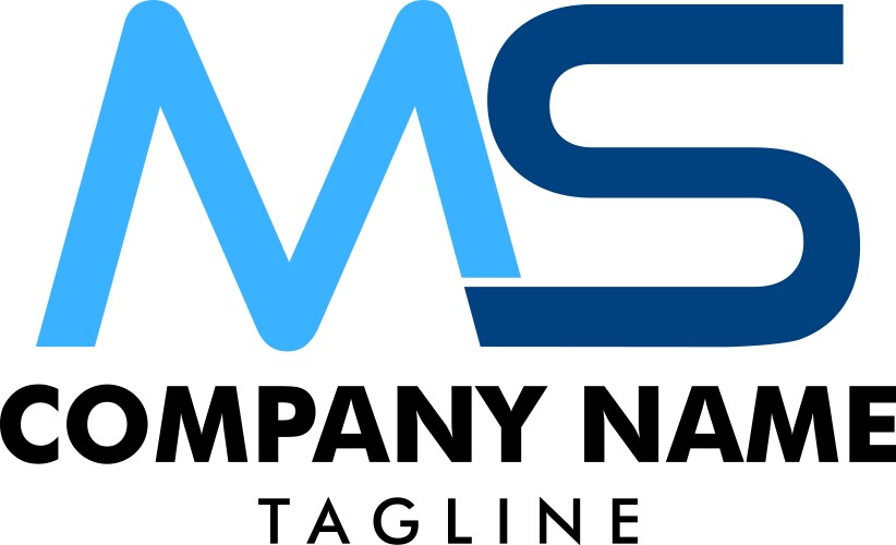 Ms logo Vector Images & Graphics for Commercial Use | VectorStock