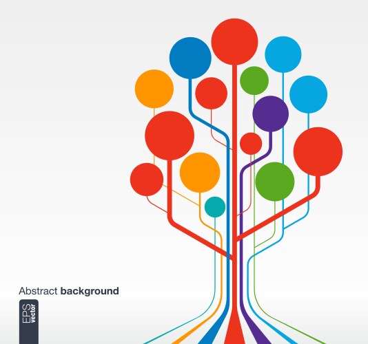 Abstract education background growth tree concept Vector Image