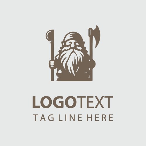 Dwarf logo Royalty Free Vector Image - VectorStock