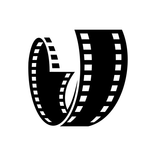 3d film clapboard movie shooting sign Royalty Free Vector