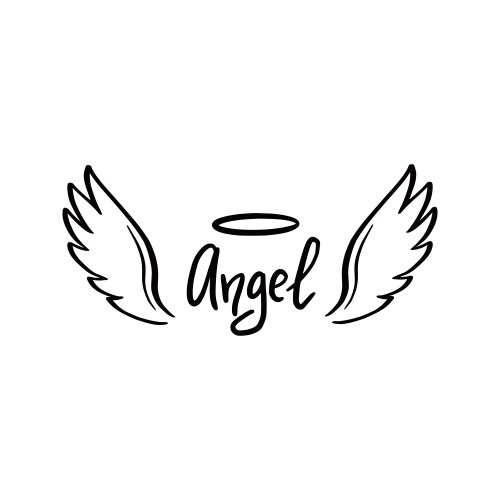 Angel wings and halo icon Royalty Free Vector Image